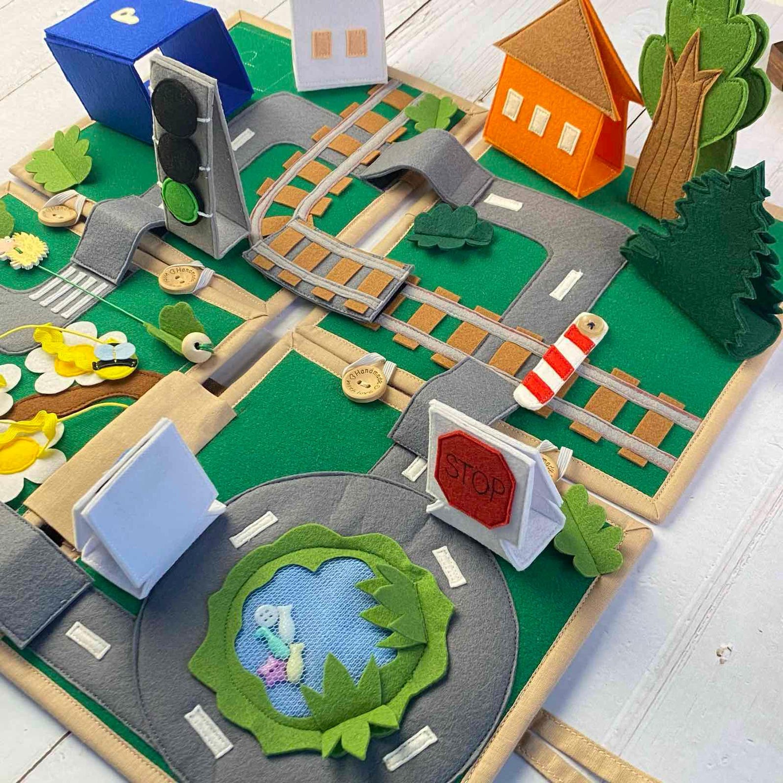 Toddler Busy Book, Quiet Book, Felt Activity Book, 3D Traffic Toddler ...