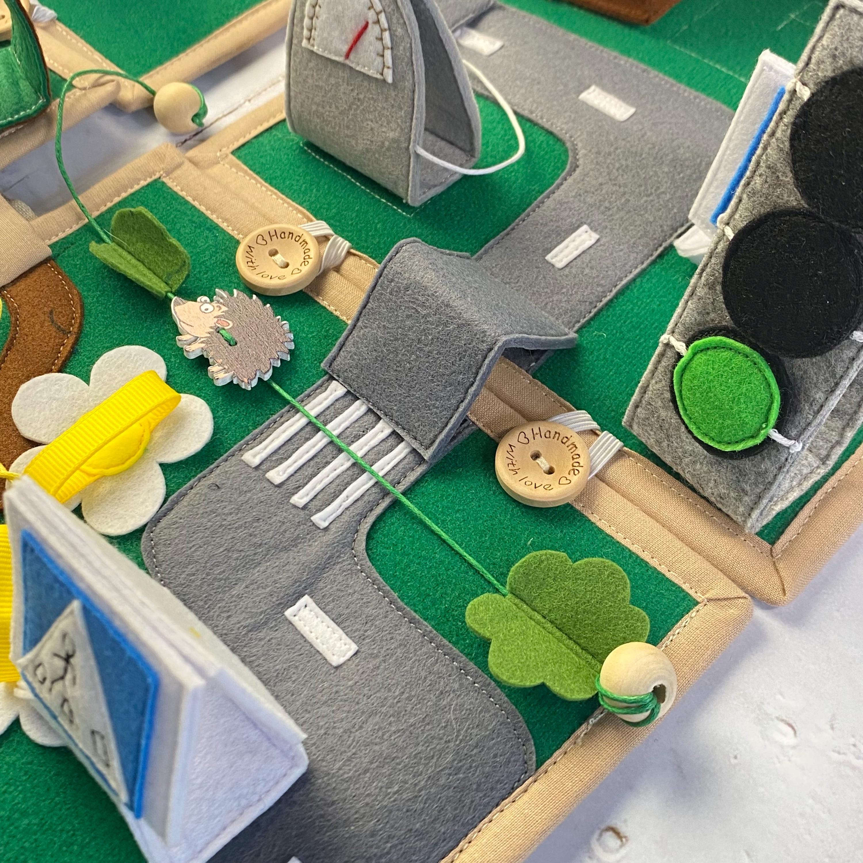 Toddler Busy Book, Quiet Book, Felt Activity Book, 3D Traffic Toddler ...