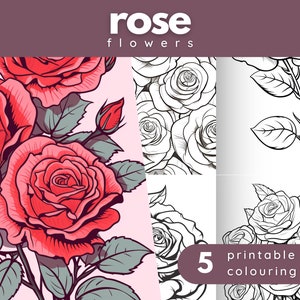 June Flower Coloring Pages, Printable Spring Flower Colouring Pages ...