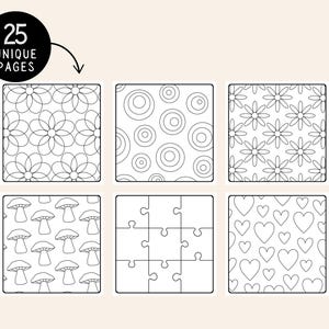 Comfy Patterns Coloring Book, Bold and Easy Pattern Colouring Pages ...