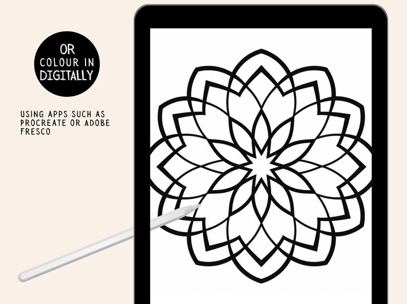 Bold AND Easy Mandala Coloring Pages, Mandalas Pattern, Mindful Adult ...
