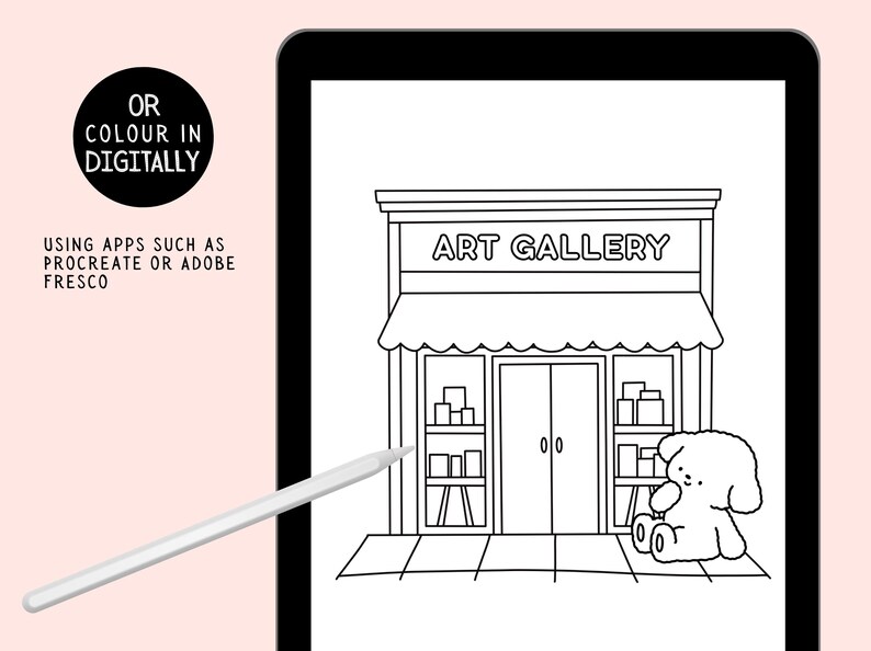 Little Corner Cozy Coloring Book Digital, Adorable Animal Friends, Cute ...