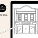 Coloring Pages Storefront, Shopfront Coloring Book, Cute Shops, Kawaii ...