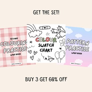 Color Swatch Chart, Colour Tester Template, Cute Cozy Coloring Swatches ...