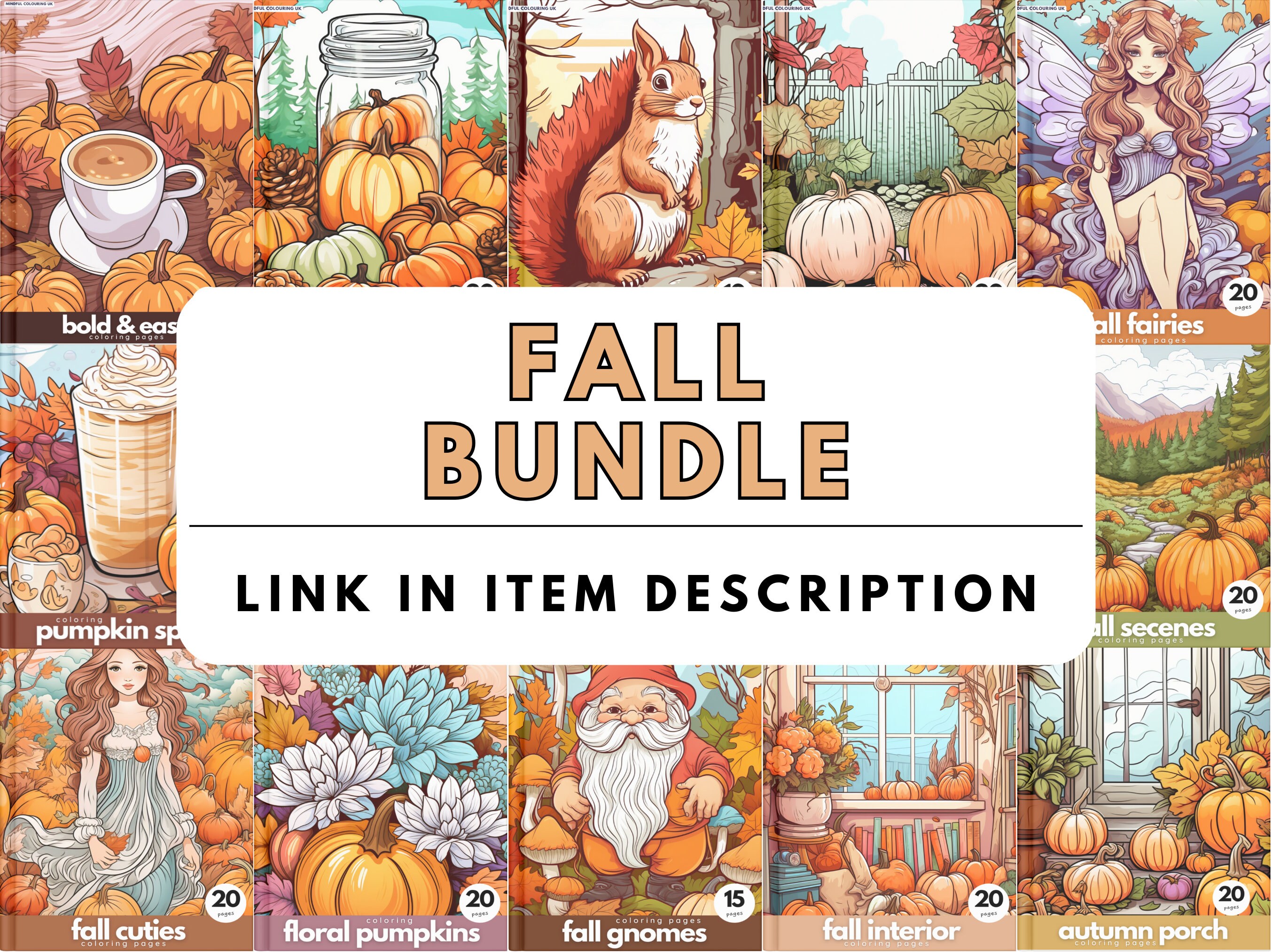 Cozy Animal Coloring Book, Woodland Autumn Animals Coloring Pages, Fall ...