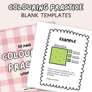 Color Swatch Chart, Colour Tester Template, Cute Cozy Coloring Swatches ...