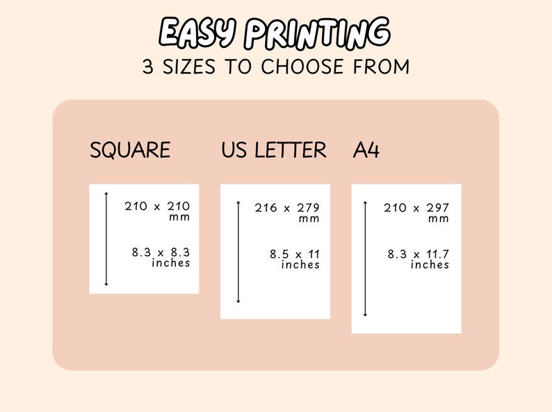 Color Swatch Chart A4 | Cozy Printable Colour Palette Book | Digital ...