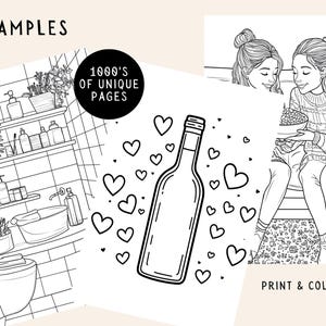 Cozy Coloring Book BUNDLE, Comfy Coloring Books, Soft Girl Era, Bold ...