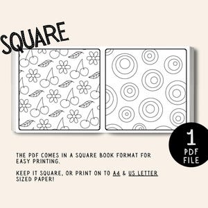 Comfy Patterns Coloring Book, Bold and Easy Pattern Colouring Pages ...