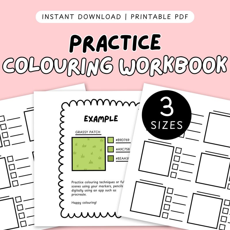 Coloring Tester - Etsy