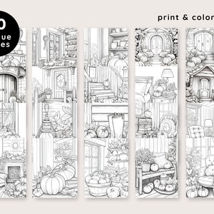 Interior Design Coloring Pages, Cozy Spaces in Your Home, Fall Interior ...