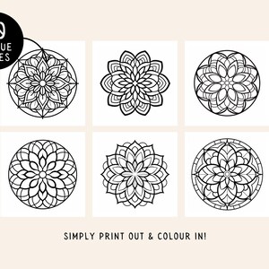 Bold AND Easy Mandala Coloring Pages, Mandalas Pattern, Mindful Adult ...
