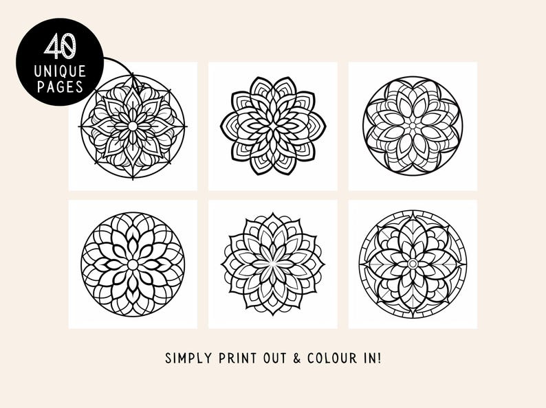 Bold AND Easy Mandala Coloring Pages, Mandalas Pattern, Mindful Adult ...
