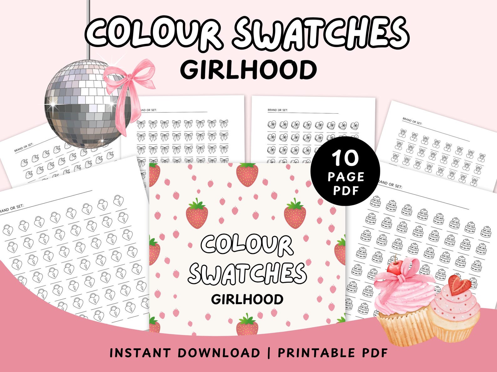 Coloring Practice Sheets | Swatch and Blending Pages for Marker ...