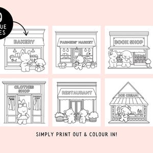 Little Corner Cozy Coloring Book Digital, Adorable Animal Friends, Cute ...