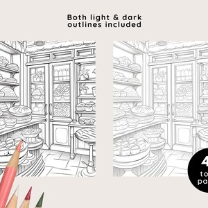 Bakery Coloring Book, Cute Bakery Coloring Pages, Printable Bakery ...