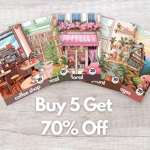 Flower Shop Coloring Sheet, Floral Storefront Coloring, Pretty London ...