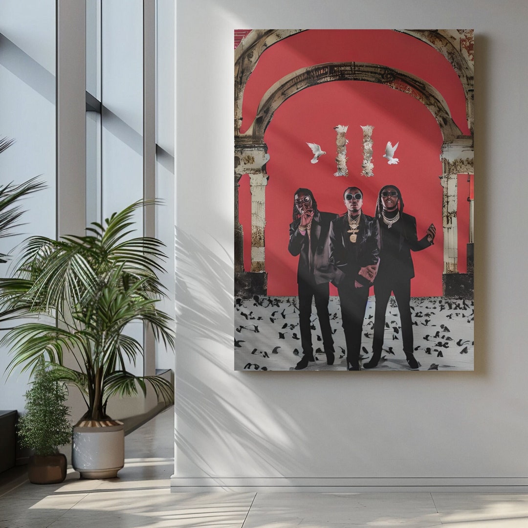 Migos Culture II Album Art Inspired Acrylic Print Rap Wall Art, Rapper ...