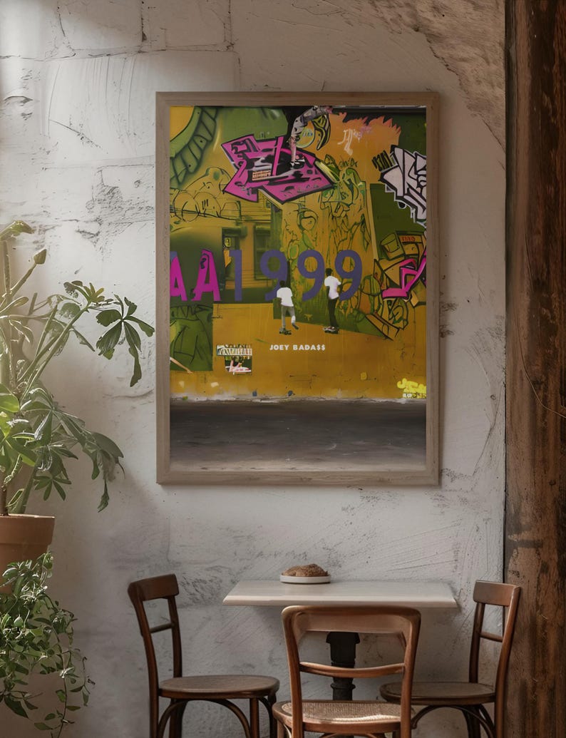 Joey Badass 1999 Album Art Inspired Digital Print Download Rap Wall Art ...