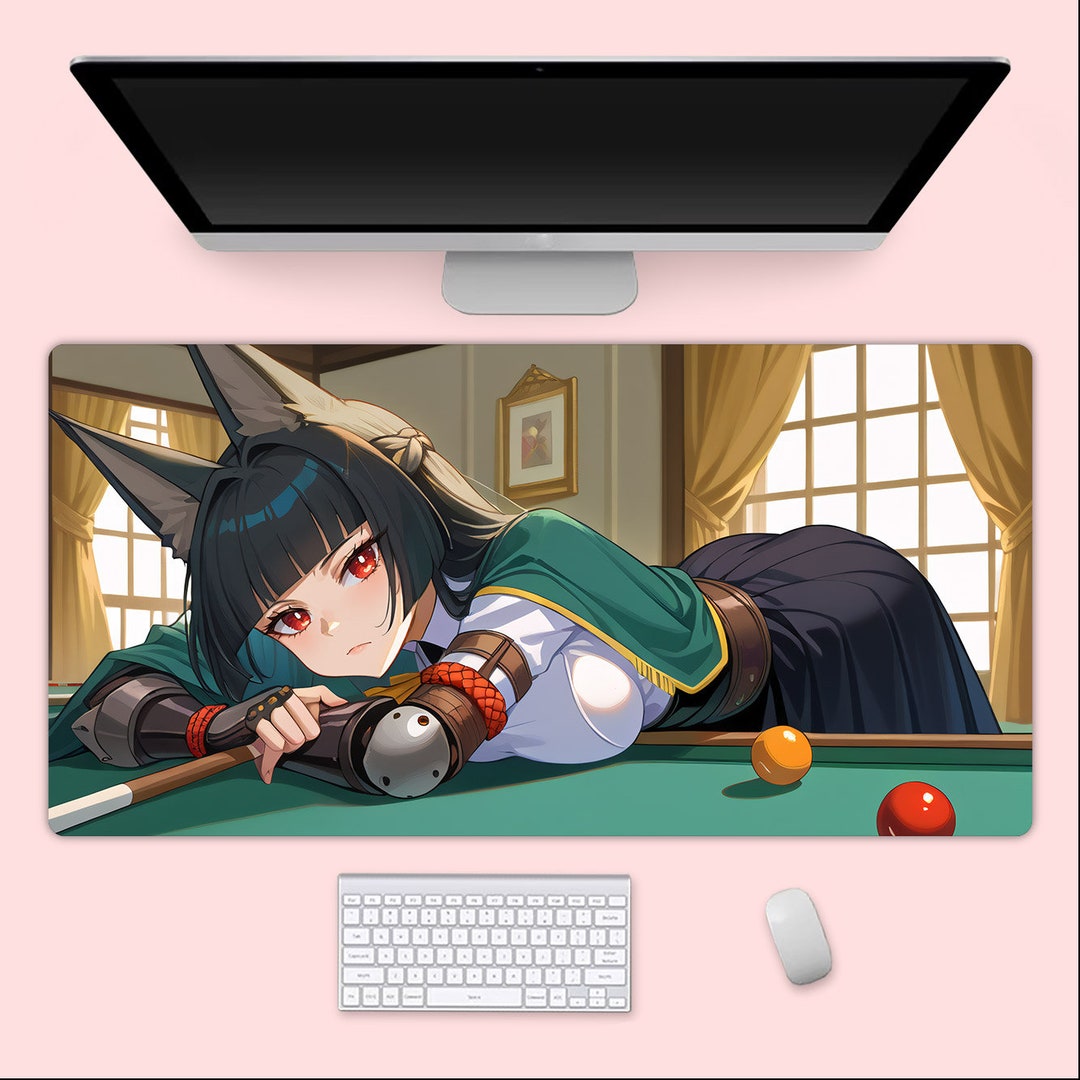 ZZZ Lazy Hoshimi Miyabi XL Mouse Pad Custom Anime Billiards Ice ...