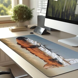Industrial Sci-fi Spaceship XL Mouse Pad Custom Rusted Spaceship ...
