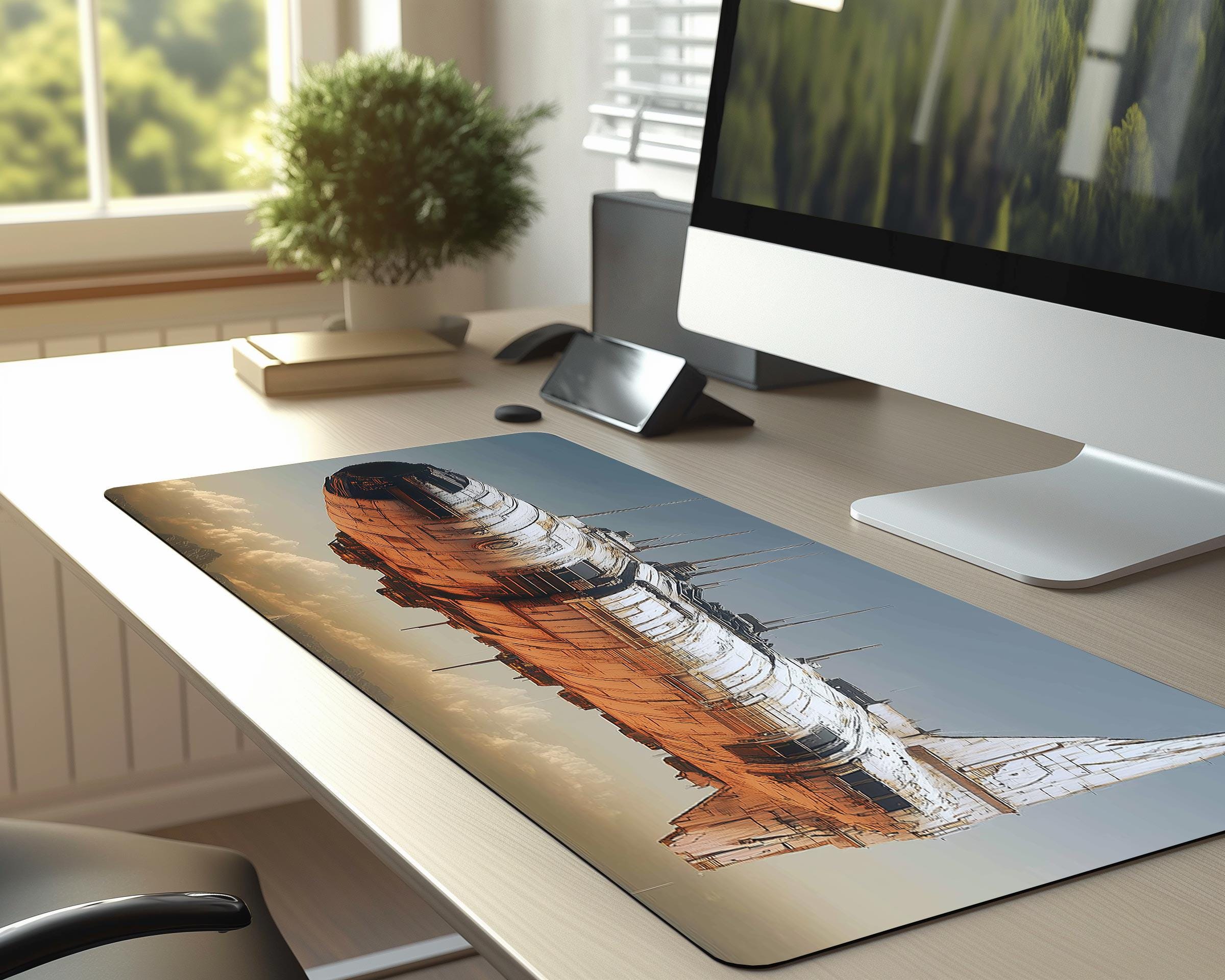 Industrial Sci-fi Spaceship XL Mouse Pad Custom Rusted Spaceship ...