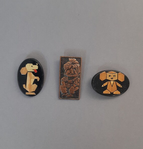 Vintage Children's Badge, Cartoon Characters, Soviet … - Gem