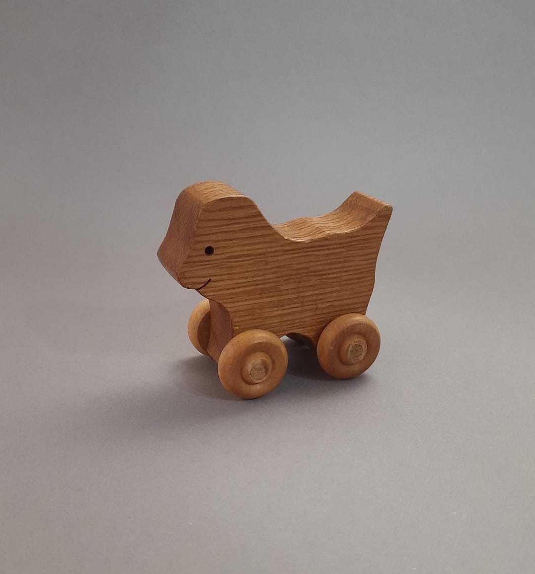 Vintage Wooden Dog on Wheels, Vintage Toy Dog, Wooden Dog Figurine ...