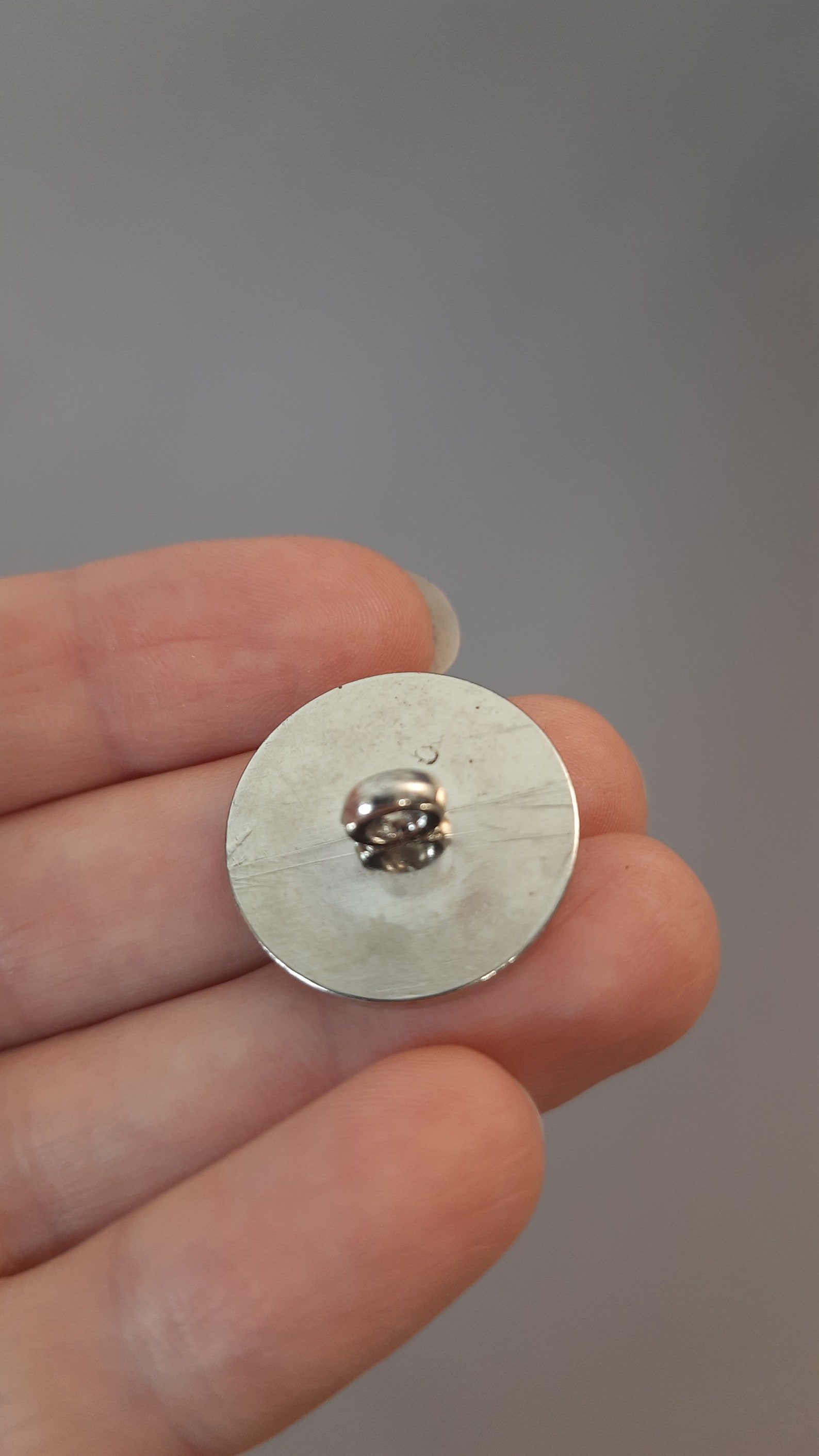 Vintage Buttons Shank, Set of 8, Silvery Plastic Buttons for Decoration ...