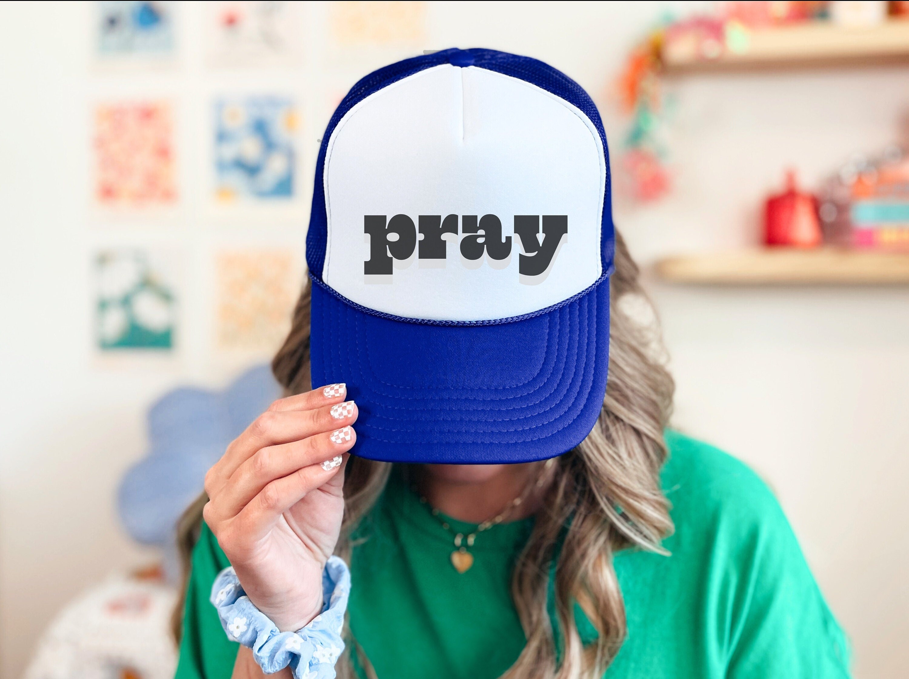 Pray Trucker Cap, Christian Trucker Hat, Praying Mama Cap, Praying Dad ...
