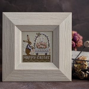 Hooray for Spring Counted Primitive Cross Stitch Pattern Easter PDF by ...