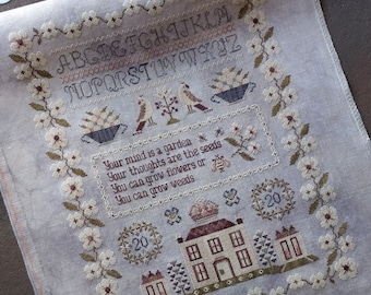 Little Things Sampler Primitive Cross Stitch Pattern PDF by Stitches ...