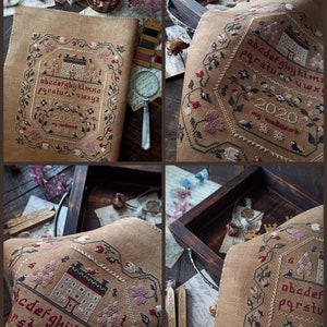 Glare of the Sun Sampler - Primitive Cross Stitch Pattern PDF by ...