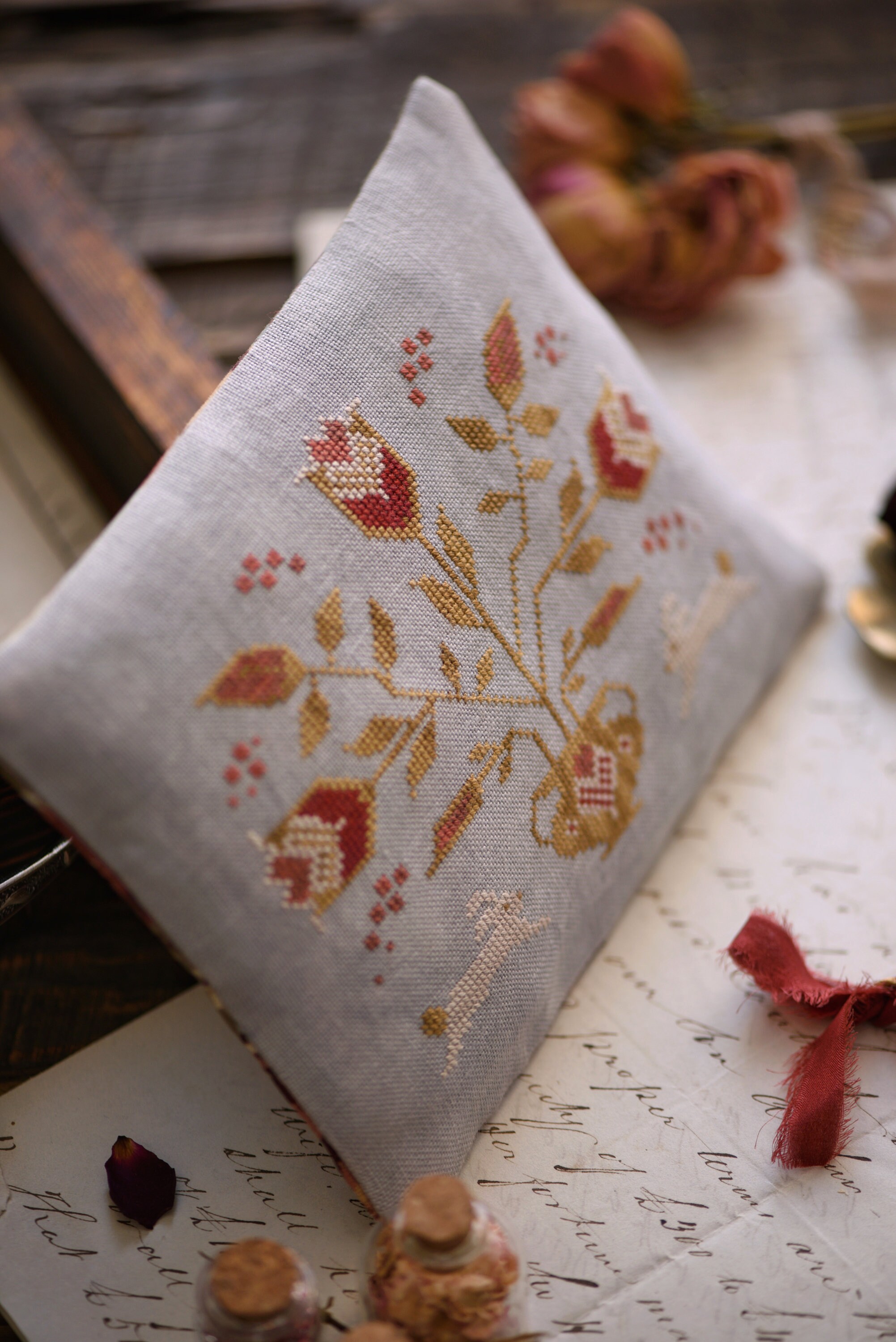 Hooray for Spring - Counted Primitive Cross Stitch Pattern Easter PDF ...