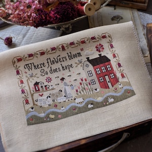 Summer in the Country - Counted Primitive Cross Stitch Pattern PDF by ...