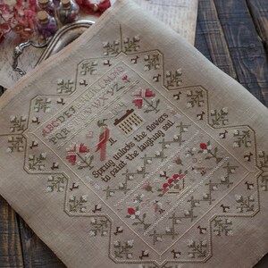 Spring Awakening Sampler – Primitive Cross Stitch Pattern PDF by ...