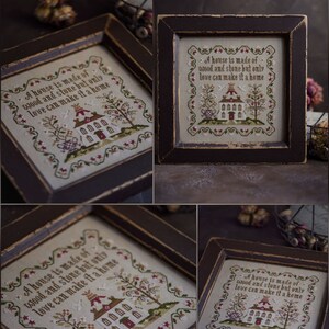 A House Is... Sampler - Counted Primitive Cross Stitch Pattern by ...