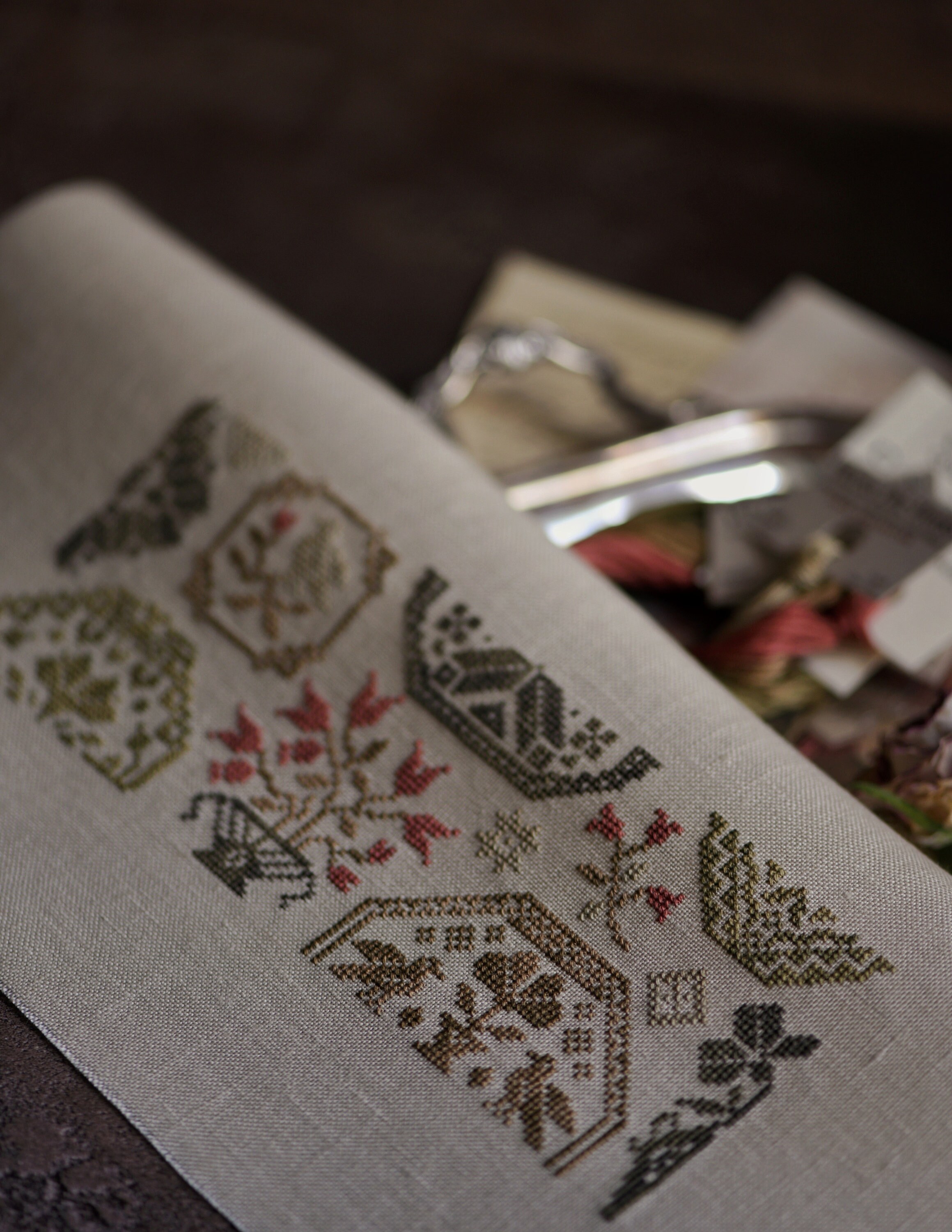 Spring is Coming Mini Quaker Counted Primitive Cross Stitch Pattern PDF ...