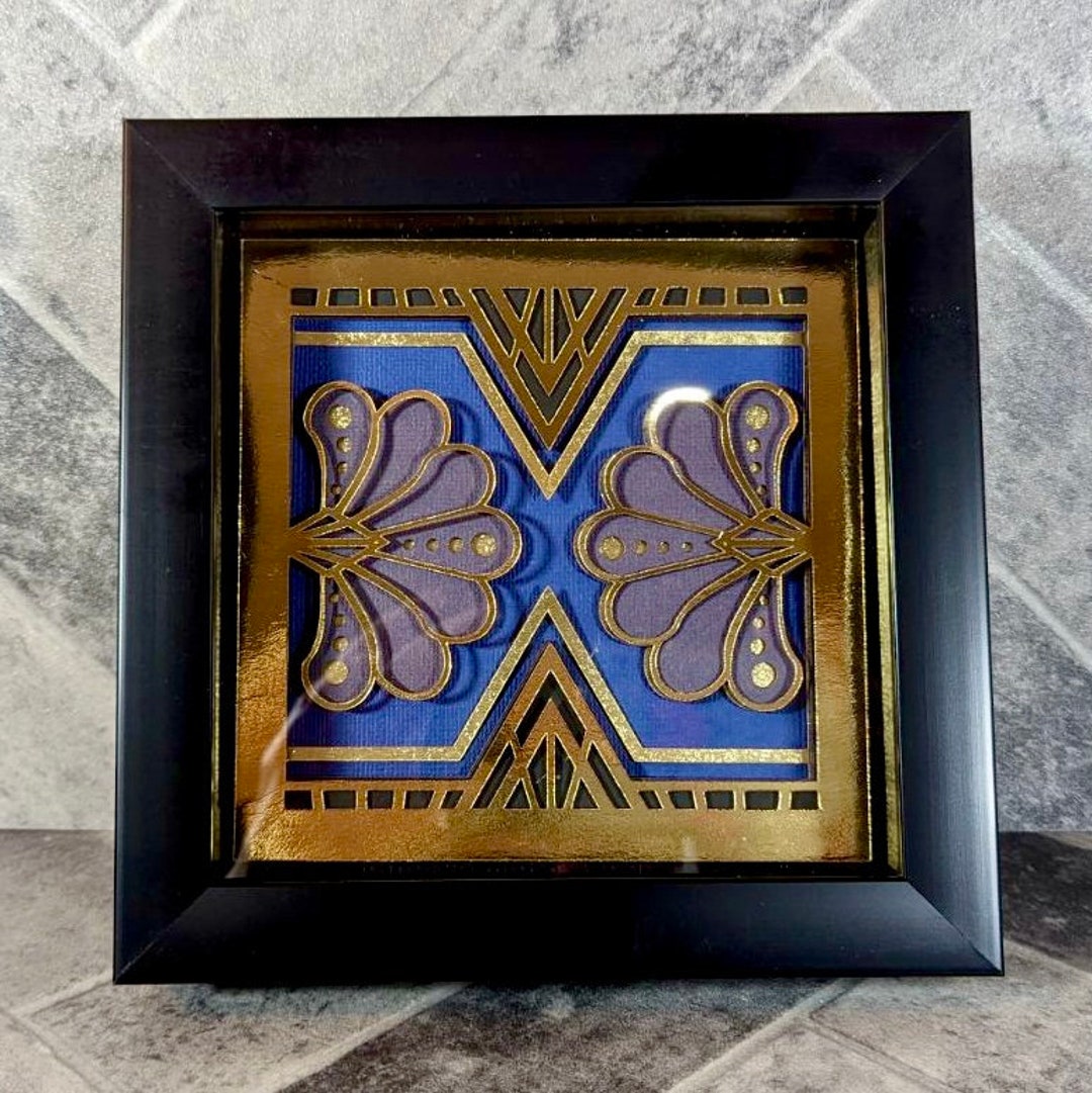 3D Art Deco 3 SVG File - Shadow Box - for Cricut - Layered Card Stock ...