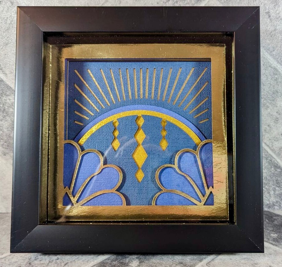 3D Art Deco 1 SVG File - Shadow Box - for Cricut - Layered Card Stock ...