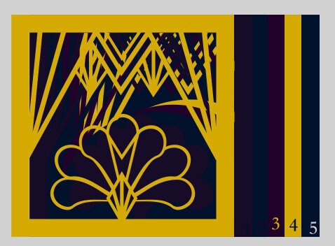 3D Art Deco 2 SVG File - Shadow Box - for Cricut - Layered Card Stock ...