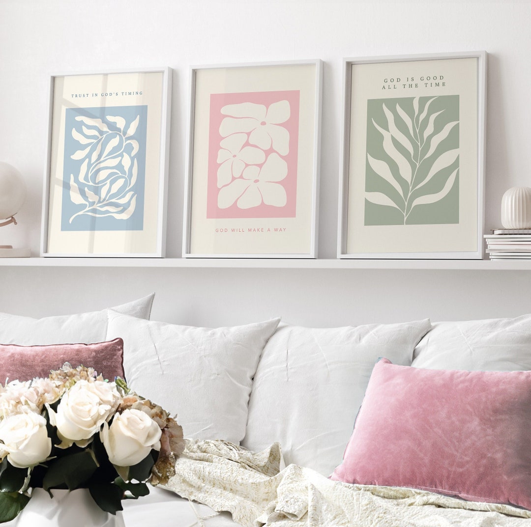 DIGITAL - Set of 3 - God is Good Art, Bible Verse, Scripture Print ...