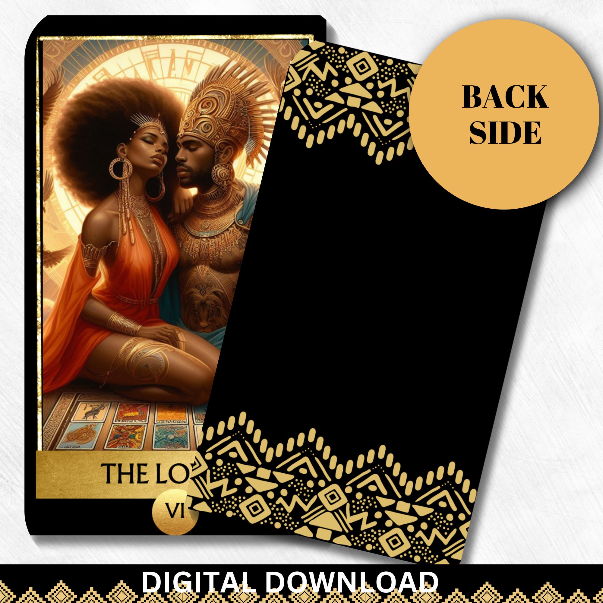 Digital African American Tarot Deck Printable Tarot Cards 78 Tarot ...