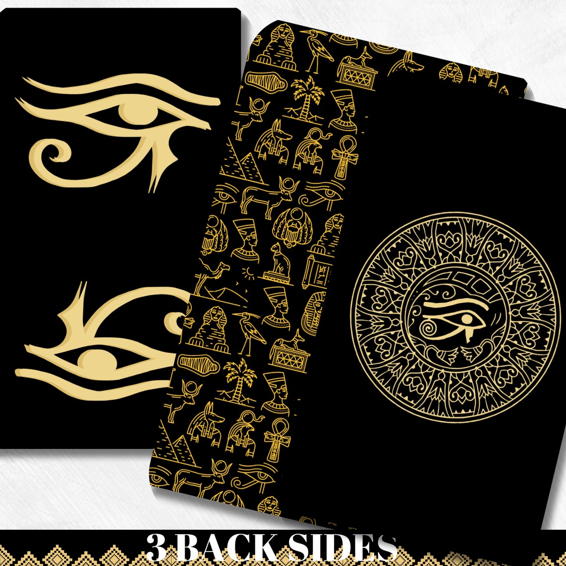 Digital Egyptian Tarot Deck Printable Tarot Cards 78 Egypt Tarot Cards ...