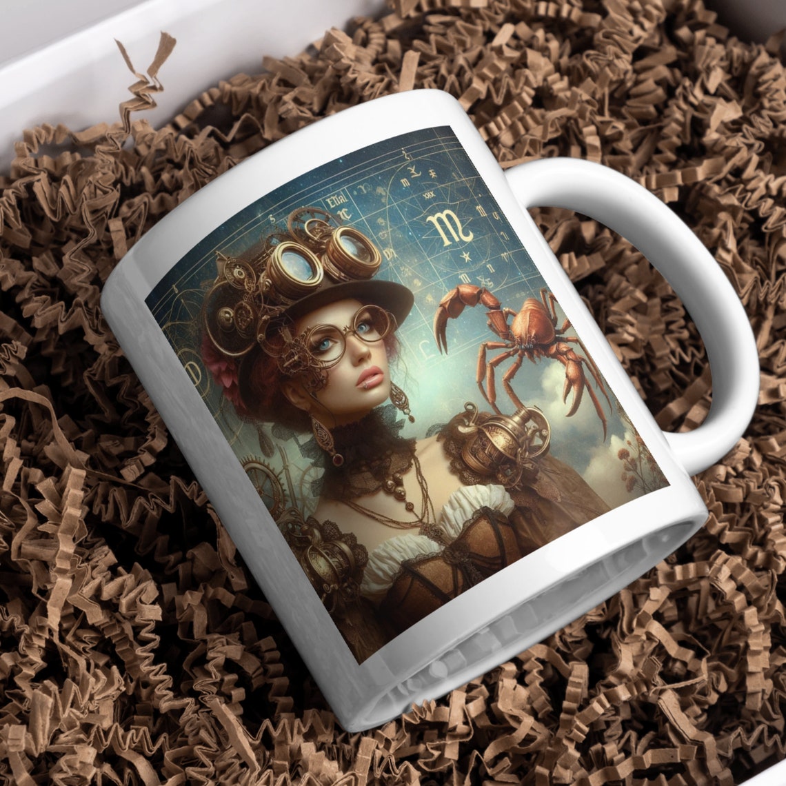 Steampunk Zodiac Collection Digital Art Prints Zodiac Signs Astrology ...