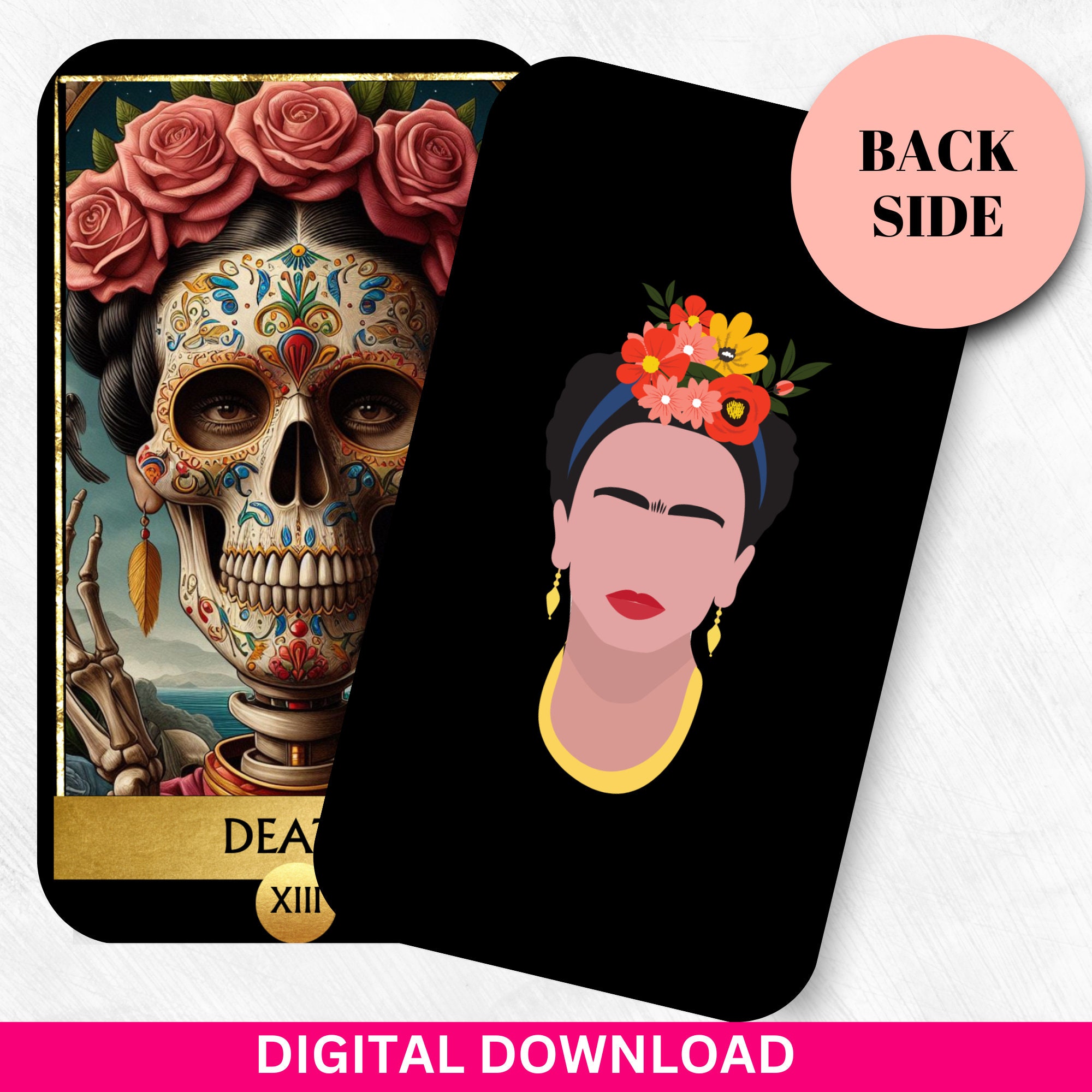 Digital Frida Kahlo Tarot Deck Printable Tarot Cards 78 Tarot Cards ...
