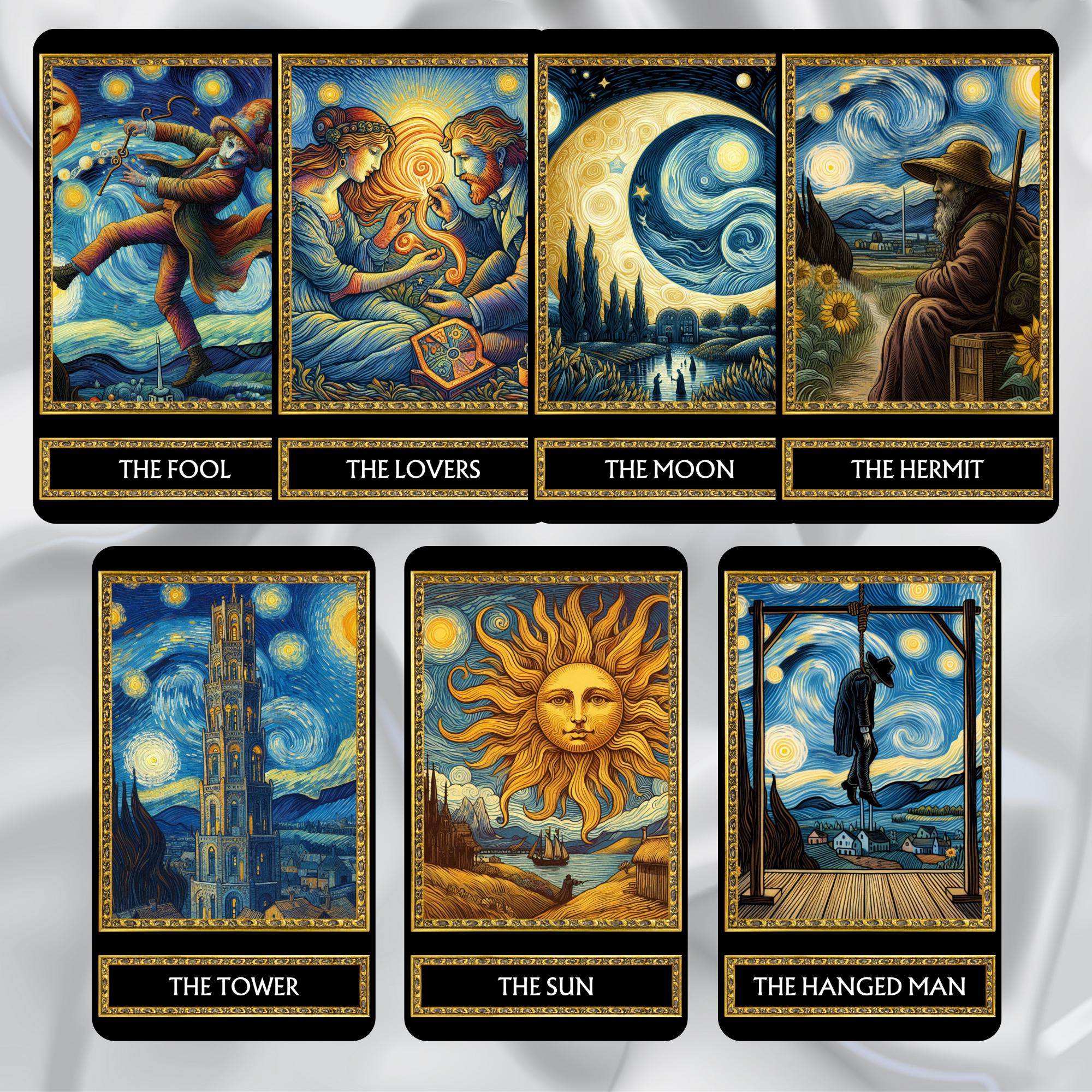 Van Gogh Tarot Deck 78 Tarot Cards Van Gogh Artwork Tarot Cards - Etsy