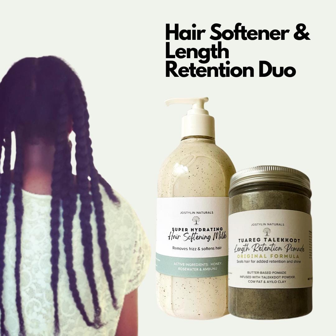 Hair Softening Conditioner and Length Retention Duo, Detangling Milk ...