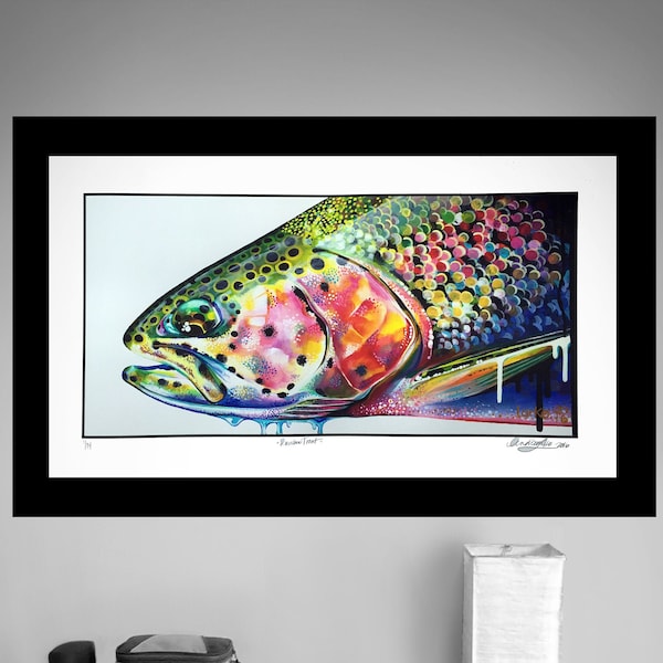 Trout Print - Etsy
