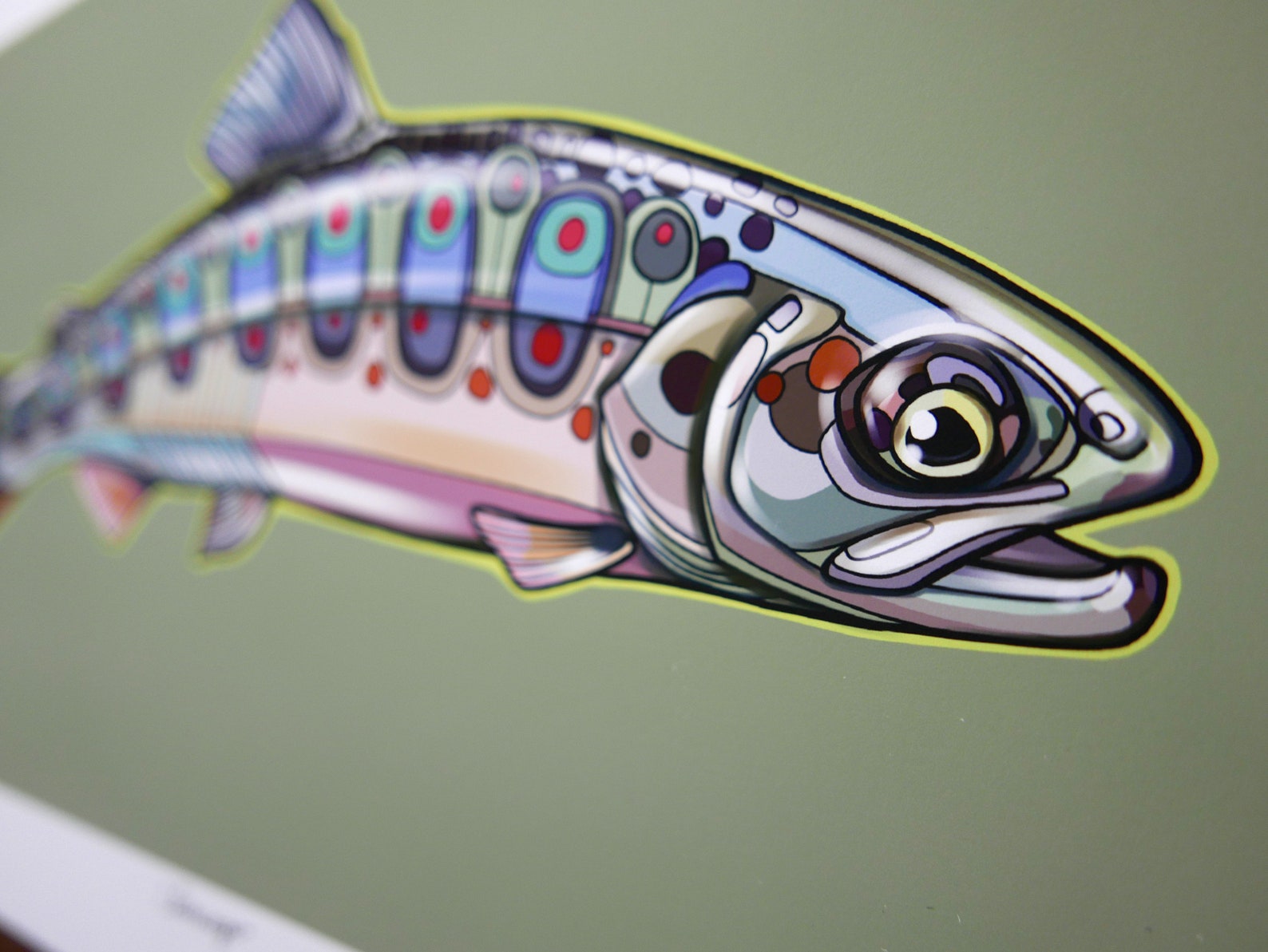 Archival Amago Trout Limited Edition Giclee Print 11x17 | Etsy